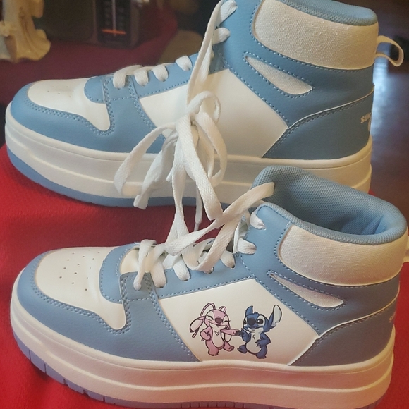 Primark | Shoes | Disneys Stitch And Angel Powder Blue And White ...